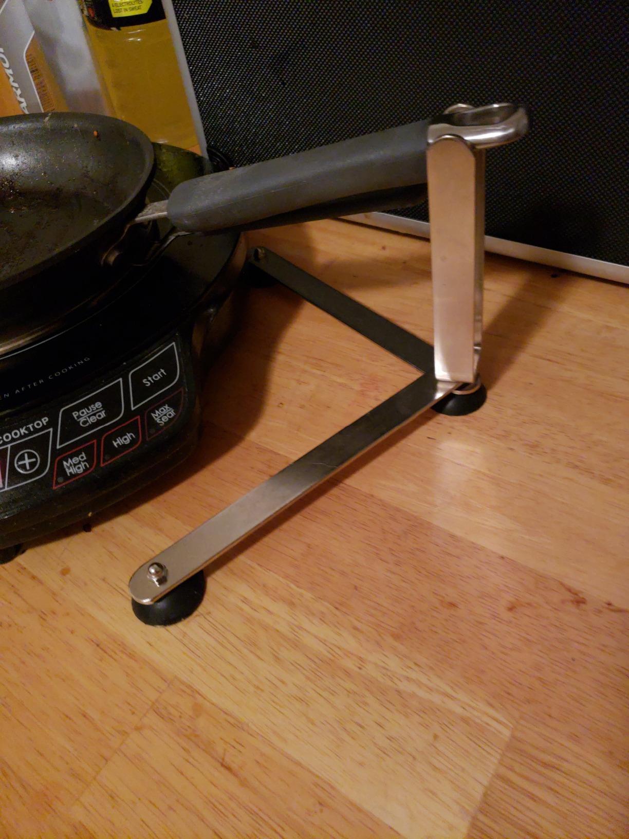 Amazon.com: Sammons Preston Folding Pan Holder, Pot Stabilizer for One ...