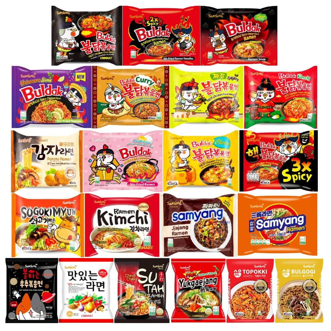 Buy Customised CNMART Korean Assorted Ramen Box - Choose Any 5 Flavours ...