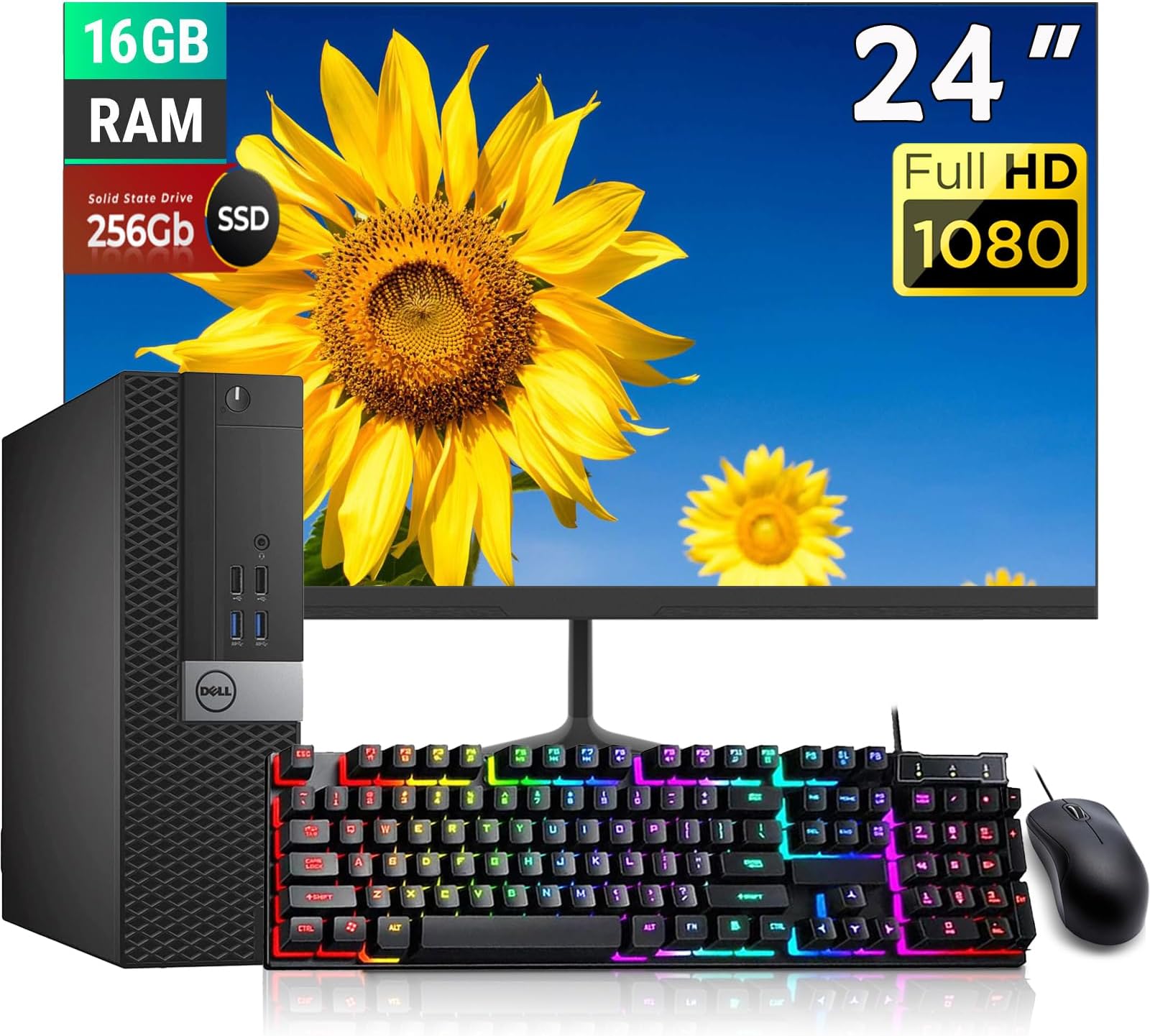 Amazon.com: Dell Optiplex 5050 SFF PC Desktop Computer PC Setup, 24 ...