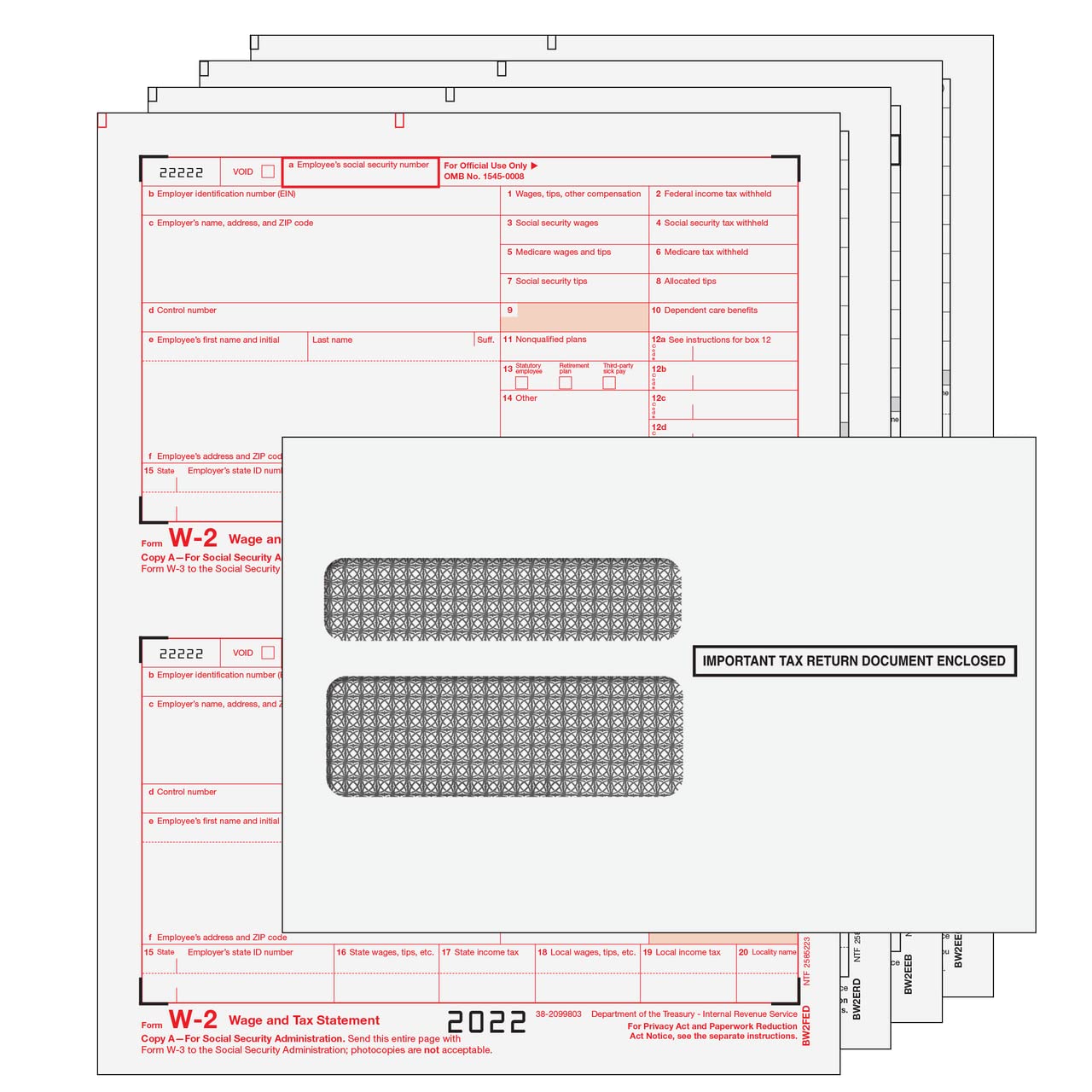 W2 Form 2022 Printable