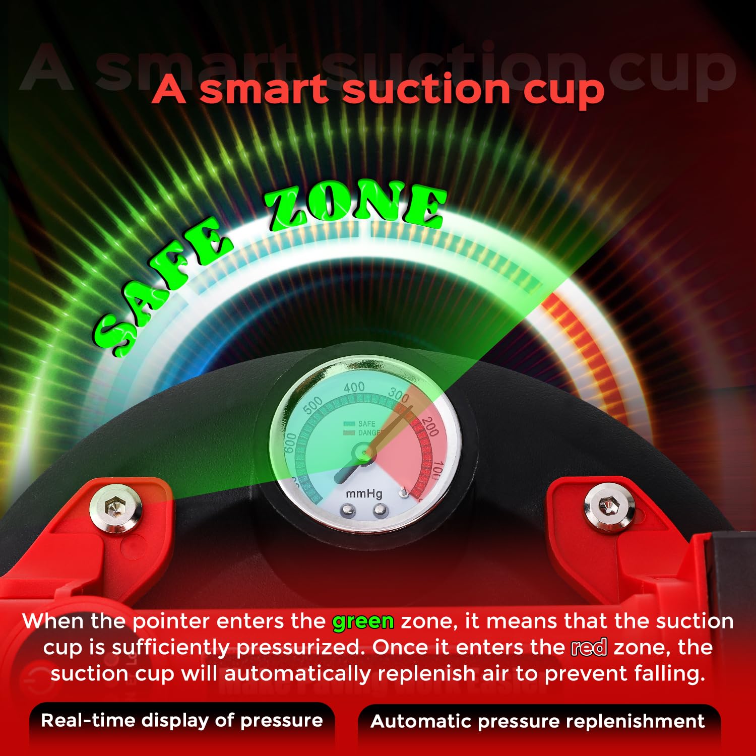 Snapklik.com : 2 Pack Electric Glass Suction Cups 8" Auto Stop/Suction ...