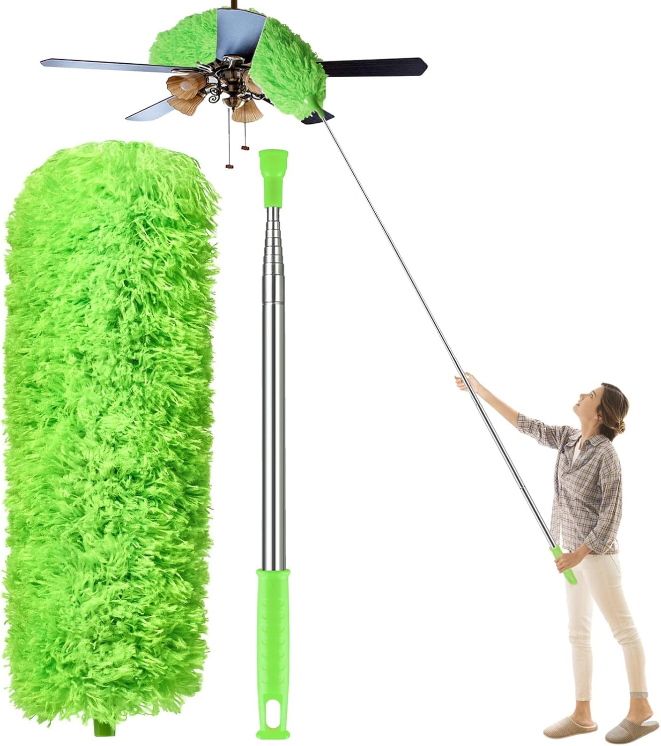 Amazon.com: Dusters for Cleaning High Ceiling Fan, Newliton Microfiber ...