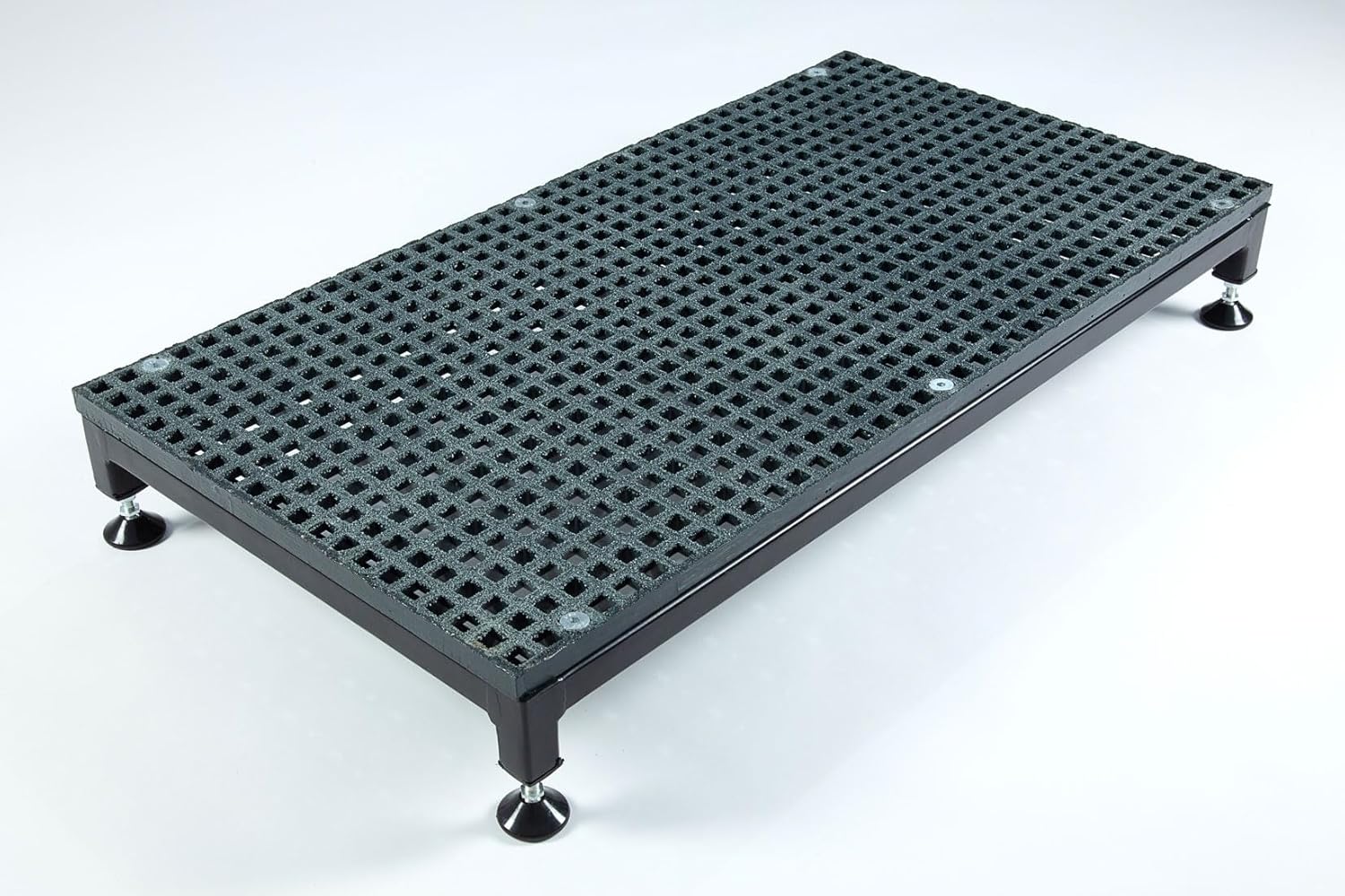 The Ramp People Half Step Adjustable Heights Black GRP Antislip Surface ...