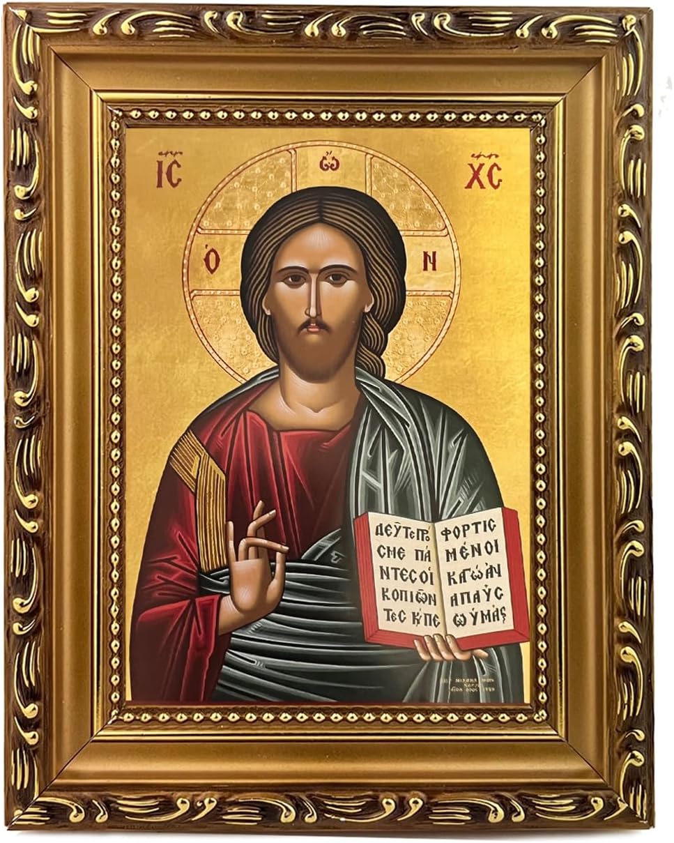 Amazon.com: Needzo - Christ Blessing Authentic Greek Orthodox Byzantine ...
