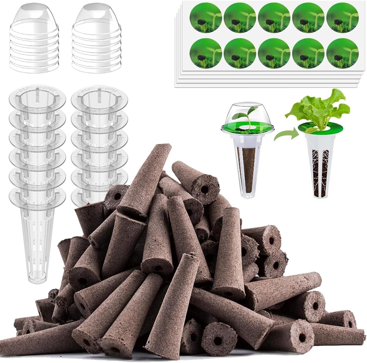 Menetop 144pcs Seed Pod Kit for Aerogarden, Grow Kits for Hydroponics ...