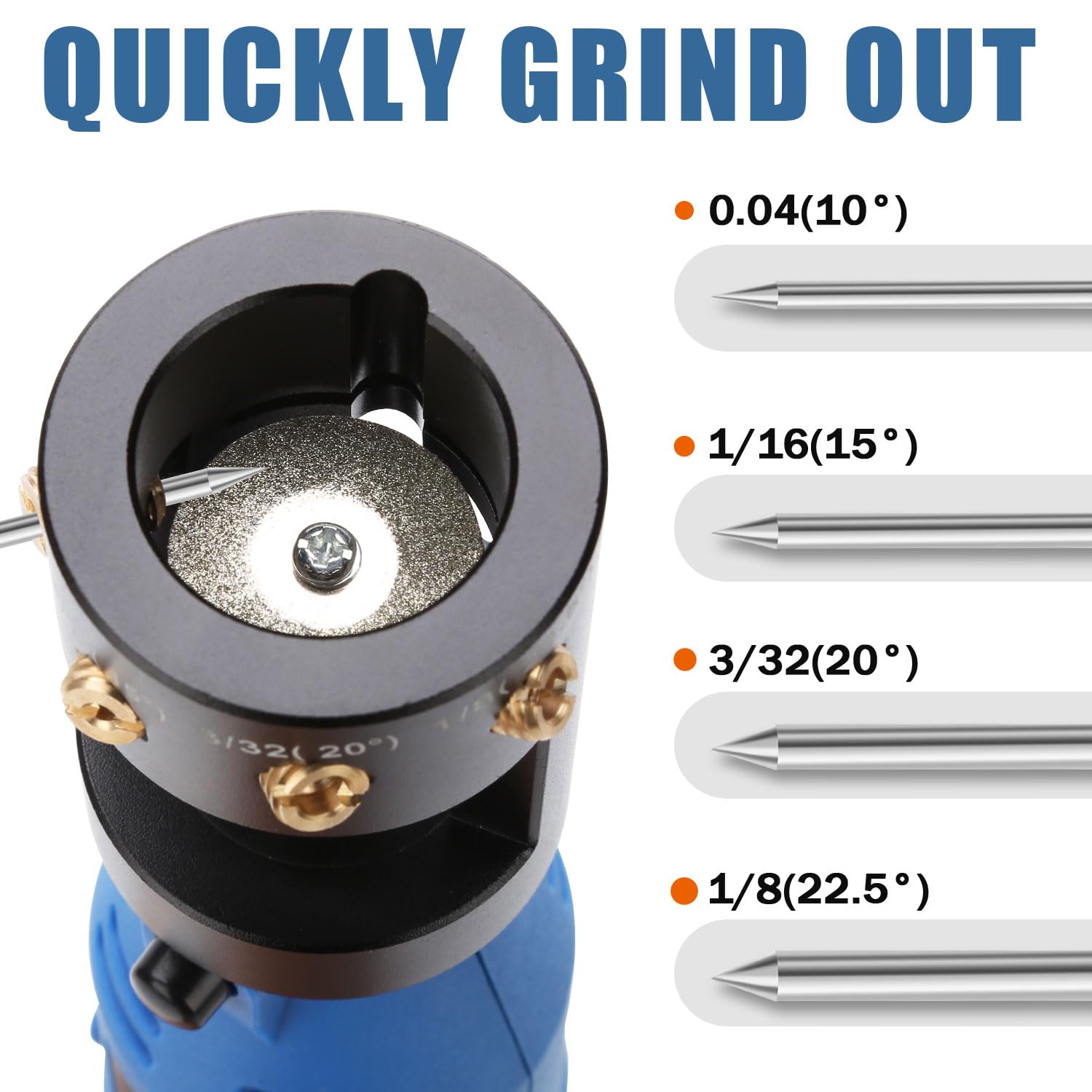 Snapklik.com : NIHAO Handheld Electric Tungsten Sharpener, 4 Angles TIG ...