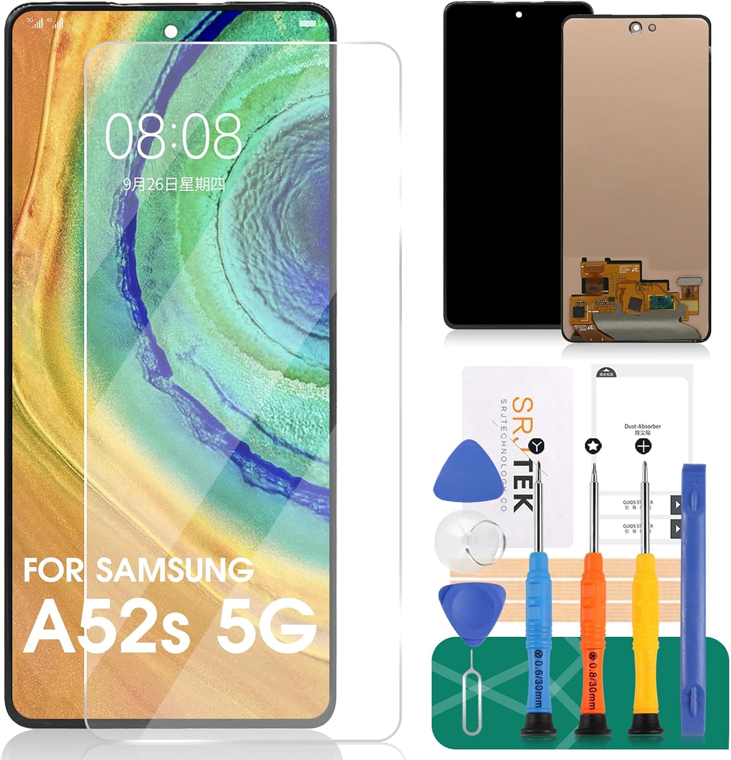 Amazon.com: Original for Samsung Galaxy A52S 5G Screen Replacement for ...
