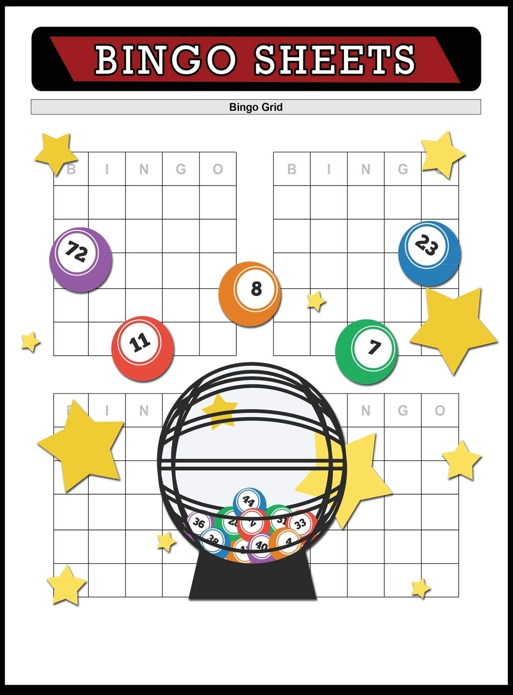 Bingo Sheets Bingo Grid Blank Bingo Grid Score Record Bingo ...