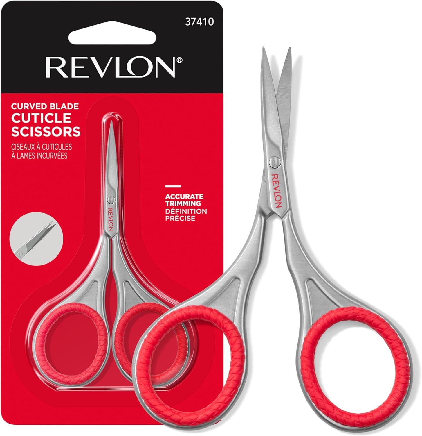 Amazon.com : Revlon Nail Scissors, Curved Blade, Made with Stainless ...