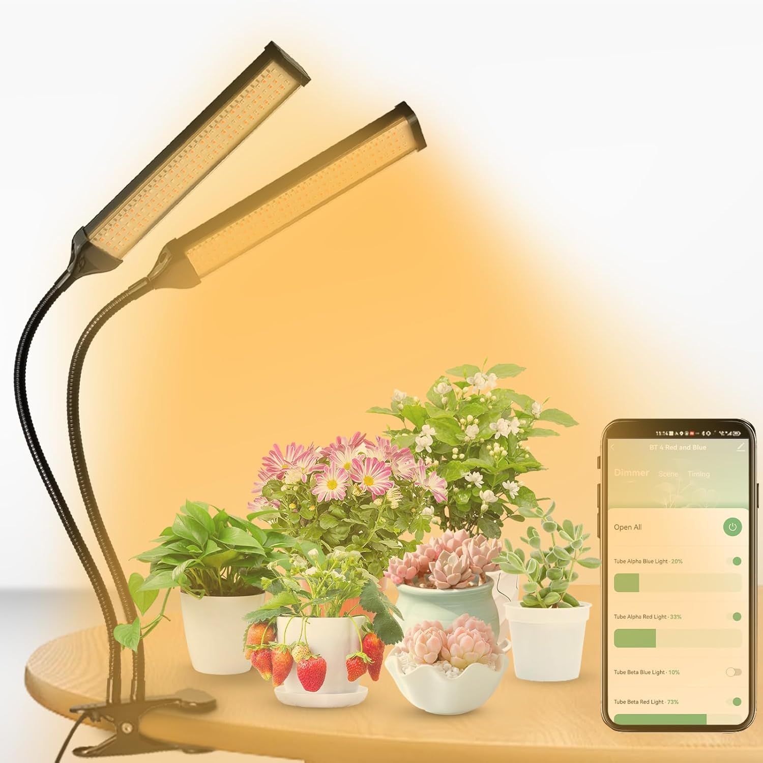 Amazon.com : Ayehe Grow Lights for Indoor Plants, App Required Smart ...