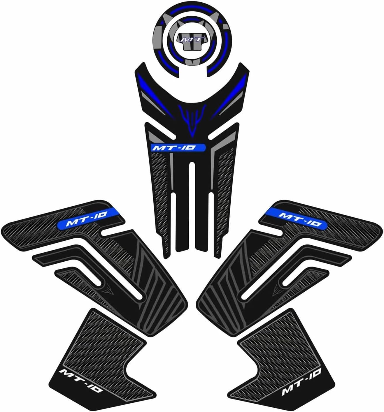 Amazon.com: Motorbike Fuel Tank Sticker Tank Pad Grips for Yam&aha MT10 ...