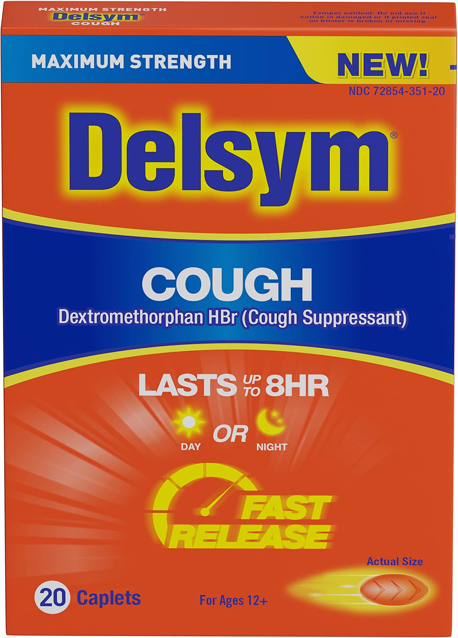 Amazon.com: Maximum Strength Delsym Cough Suppressant, Fast Release ...