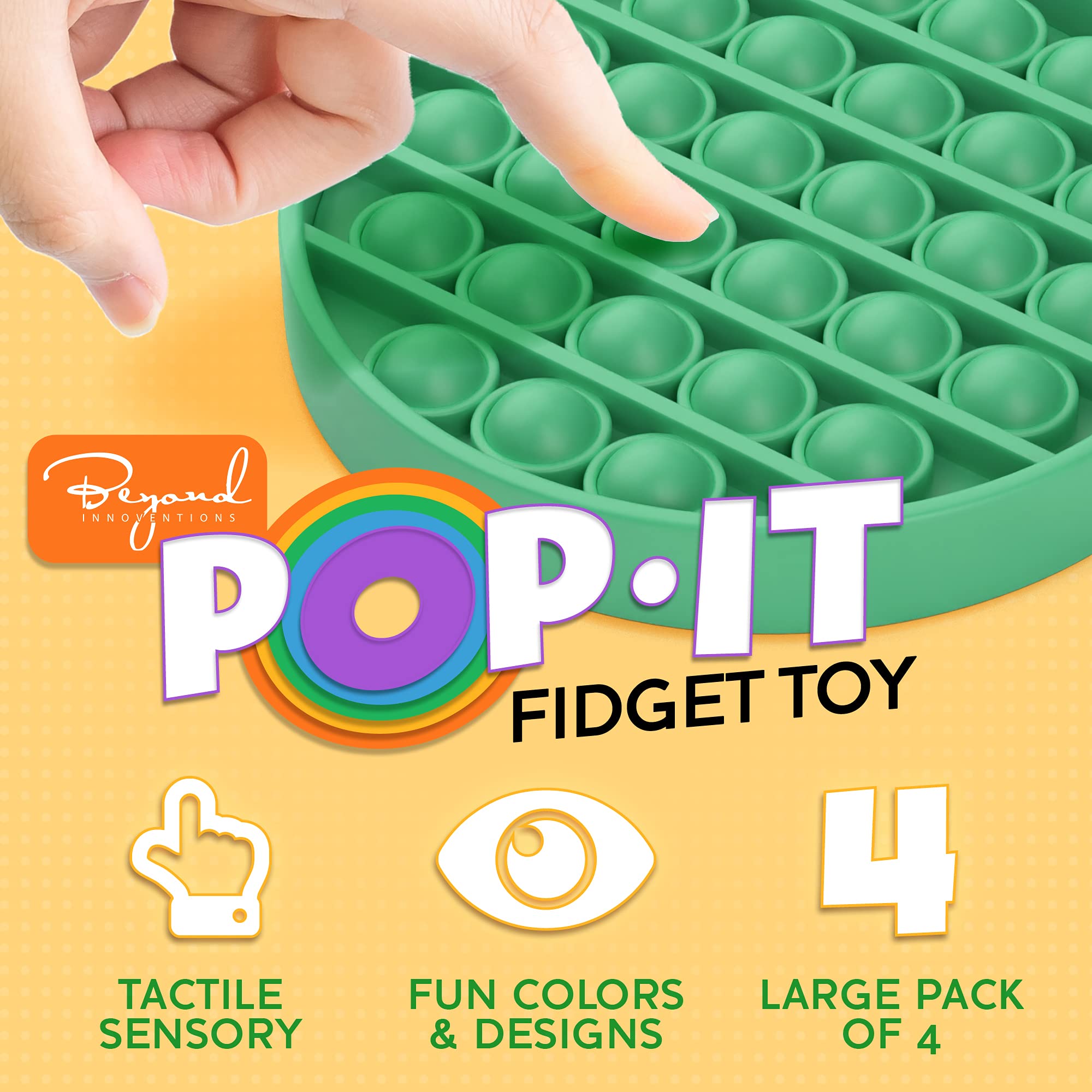 4 Pack - Pop It Fidget Toy -...B095KY3TFR | Encarguelo.com