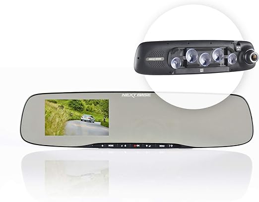 Nextbase NBDVRMIRROR Rear View Mirror Dash Cam Full 1080p/ fps 4" LED ...