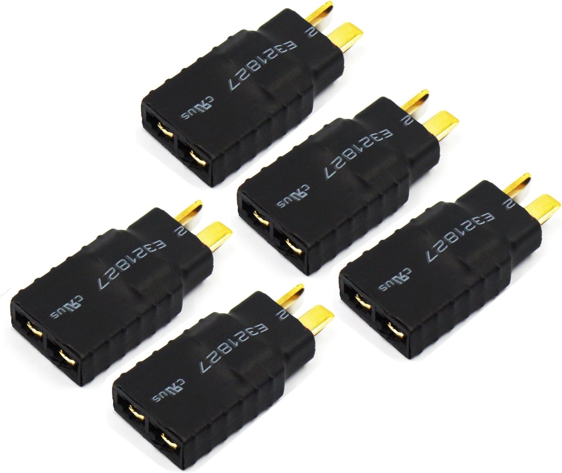 Amazon.com: Amass XT60 Male to Connector Deans T/Tr / EC3 /Big Tamiya ...