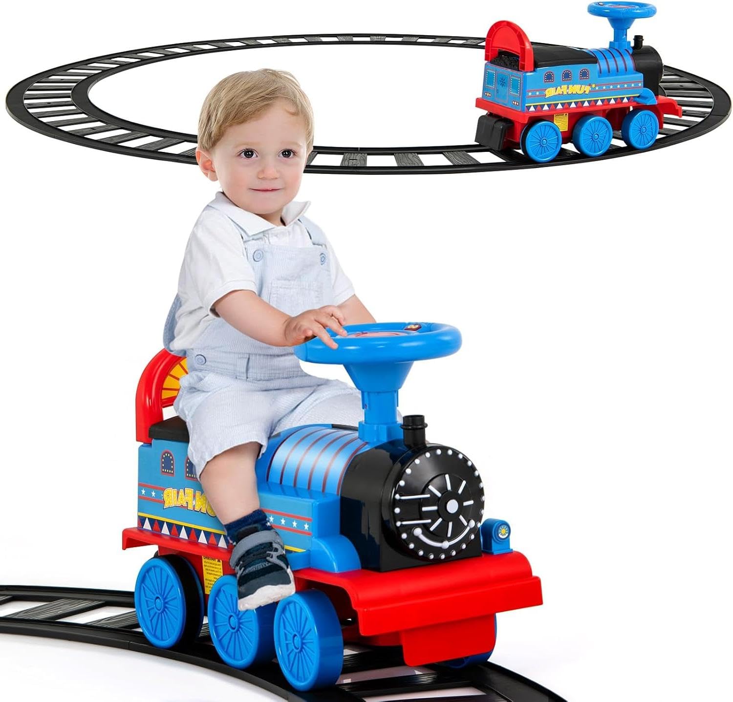 Amazon.com: HOMGX Electric Ride On Toy, 6V Powered Toddler Ride-on ...