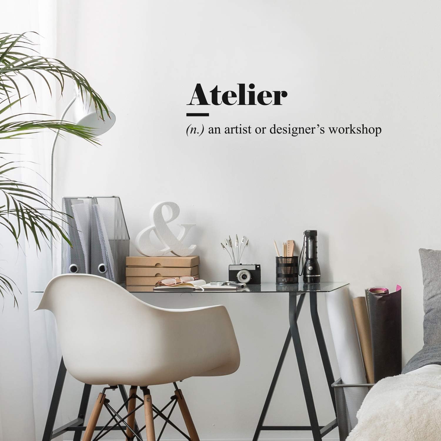 Amazon.com: Vinyl Wall Art Decal - Atelier Definition - 10" x 37 ...
