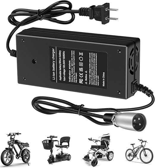 Amazon.com: 24V(Max 29.4V) 2A 3-Pin XLR Charger for Electric Scooter ...