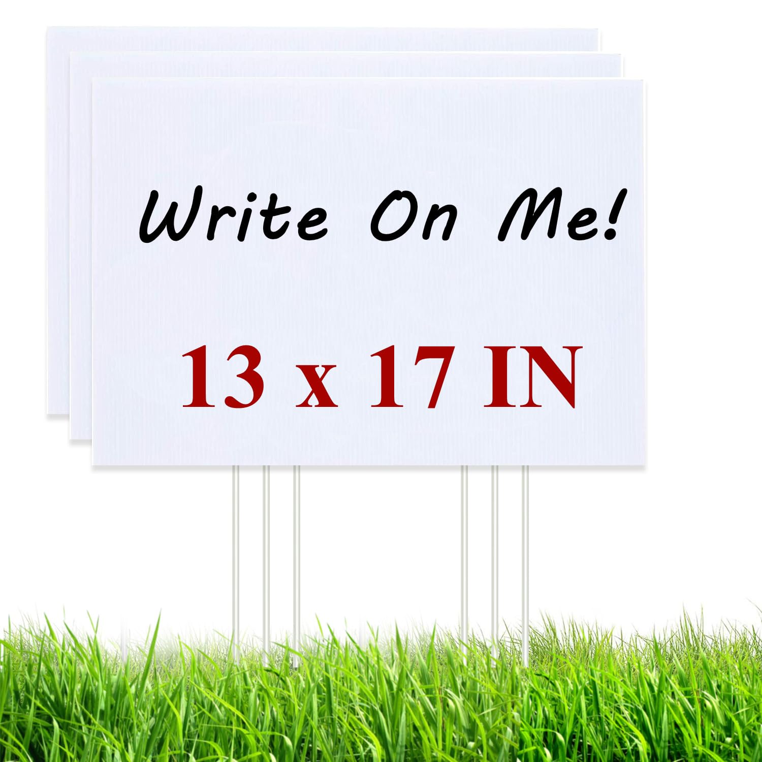 Snapklik.com : 5PCS Blank Yard Signs 13" X17" - Lawn Sign