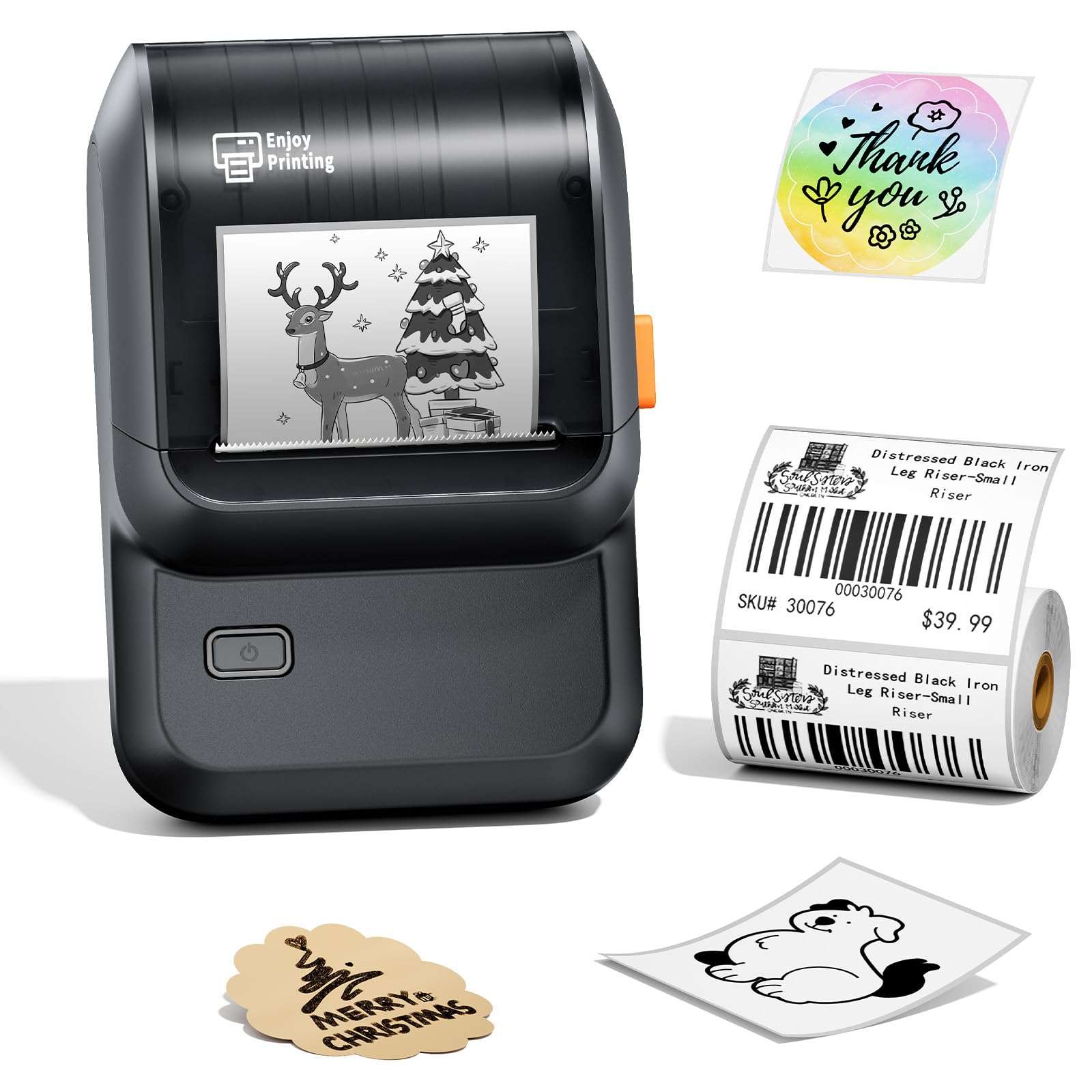 Label Maker Machine with Tape, M100 Bluetooth Label Printer, Versatile ...