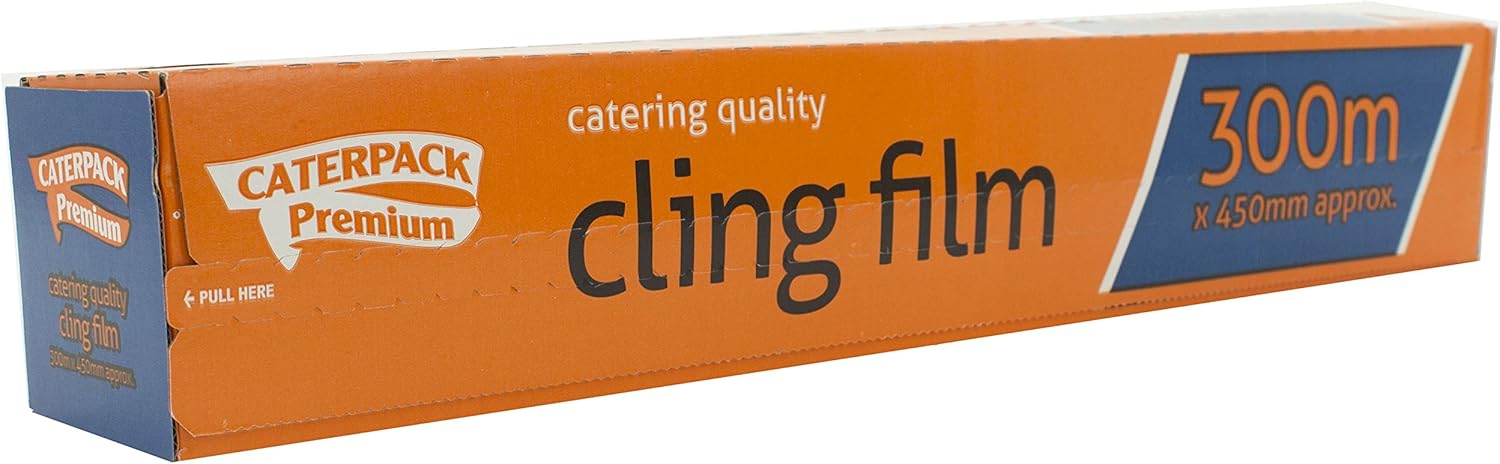 Caterpack Antibacterial Cling Film | 45cm x 300m | Handy Dispenser Pack ...