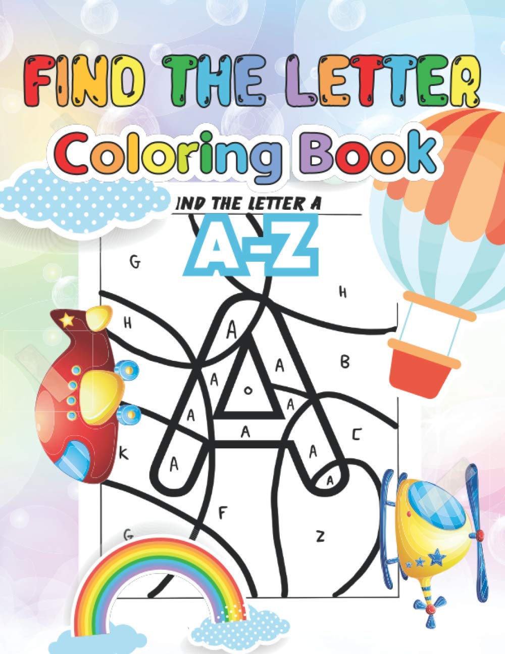 Buy Find The Letter Coloring Book A-Z: Find The Letter Coloring Book ...