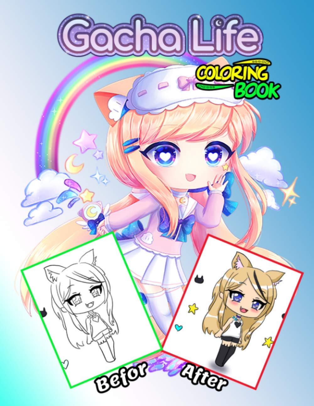 Gacha Life Coloring Book High Quality Illustrations Of Gacha Life ...