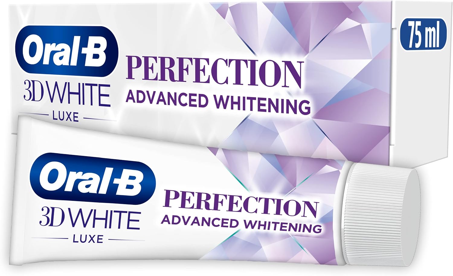 Oral-B 3D White Luxe Perfection Whitening Toothpaste, 900 ml (75 ml x ...