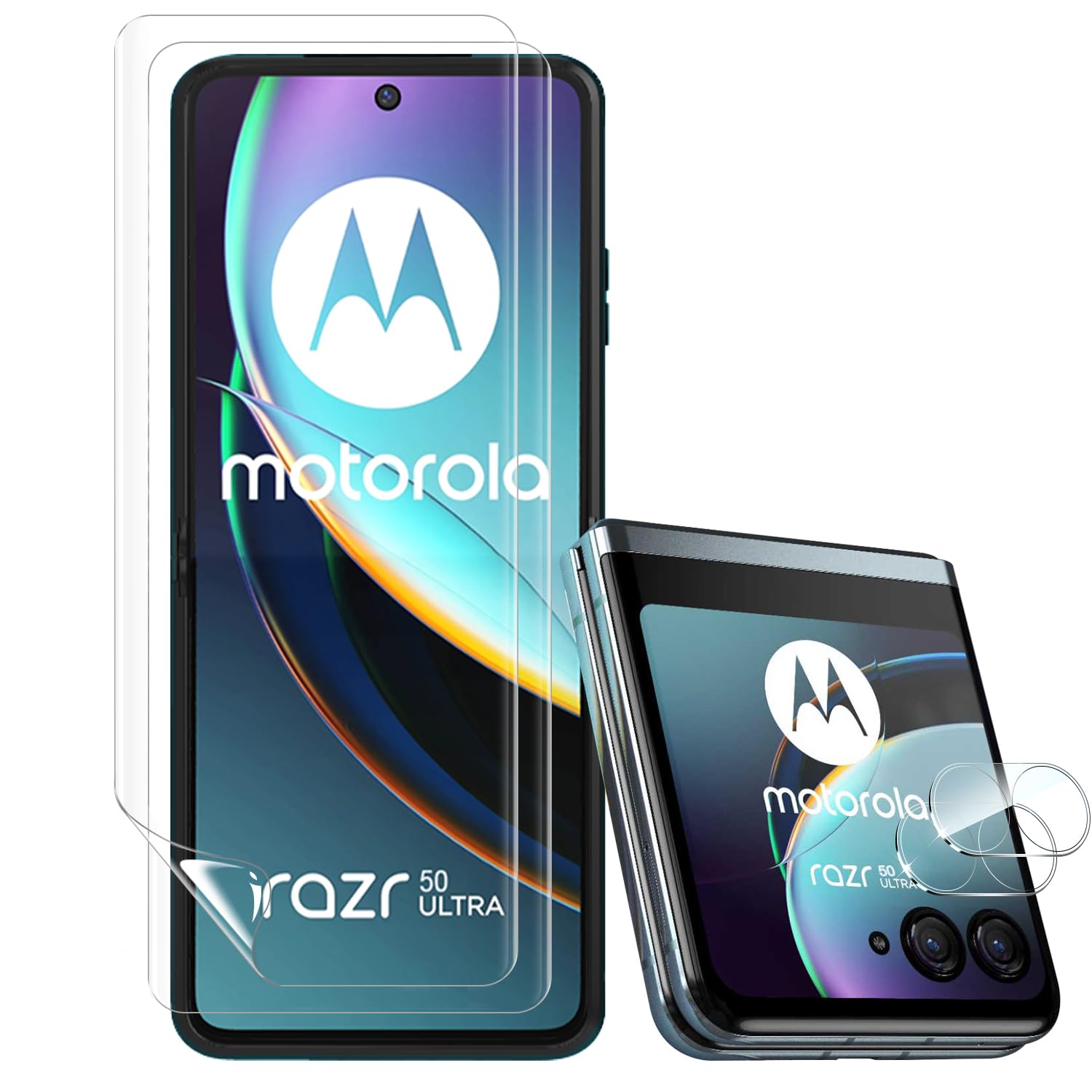Amazon.com: RXNMH For Motorola Razr+ / Plus (2024) Screen Protector ...