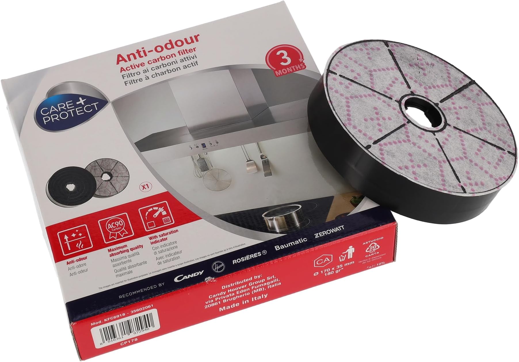 sparefixd for Howdens Lamona HJA218 Cooker Hood Extractor Carbon ...