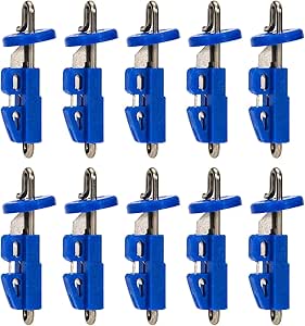 Amazon.com: MengK 10pcs Sea Fishing Bait Clips Fishing Hook Quick ...