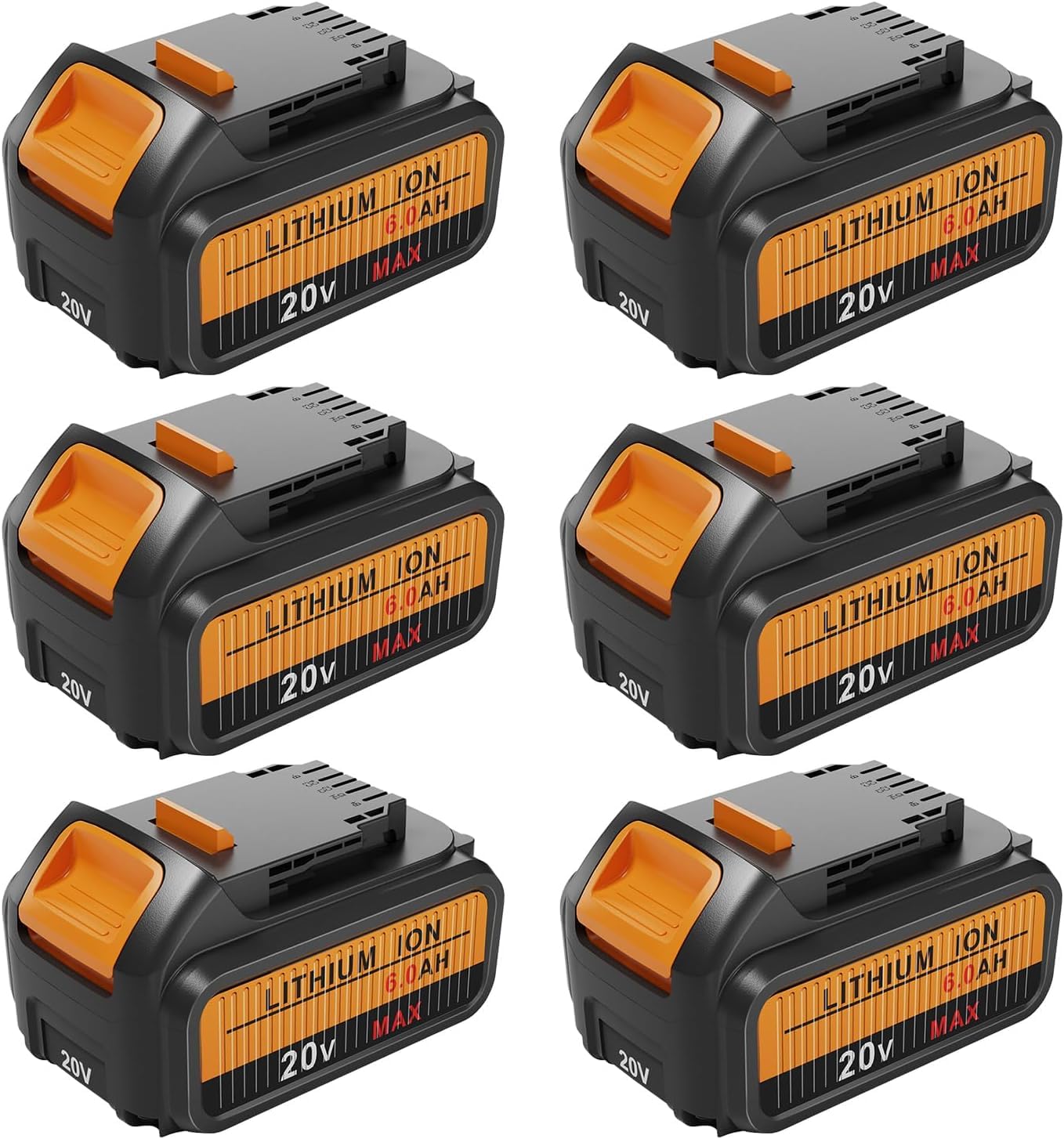 Snapklik.com : Amityke Replacement For Dewalt 6000mAh 20V Battery ...
