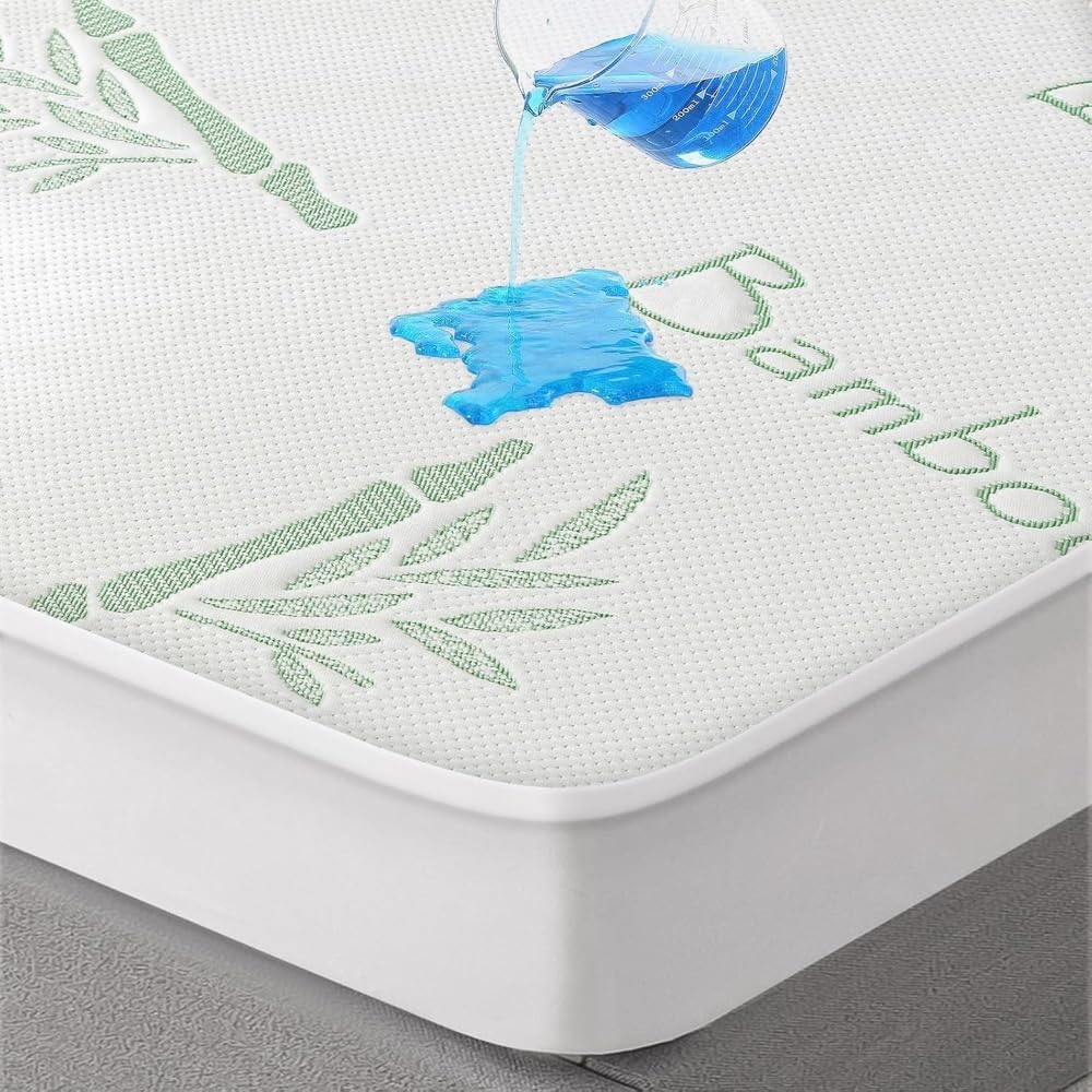 Amazon.com: Flippeddream Cooling Queen Mattress Protector-100% ...
