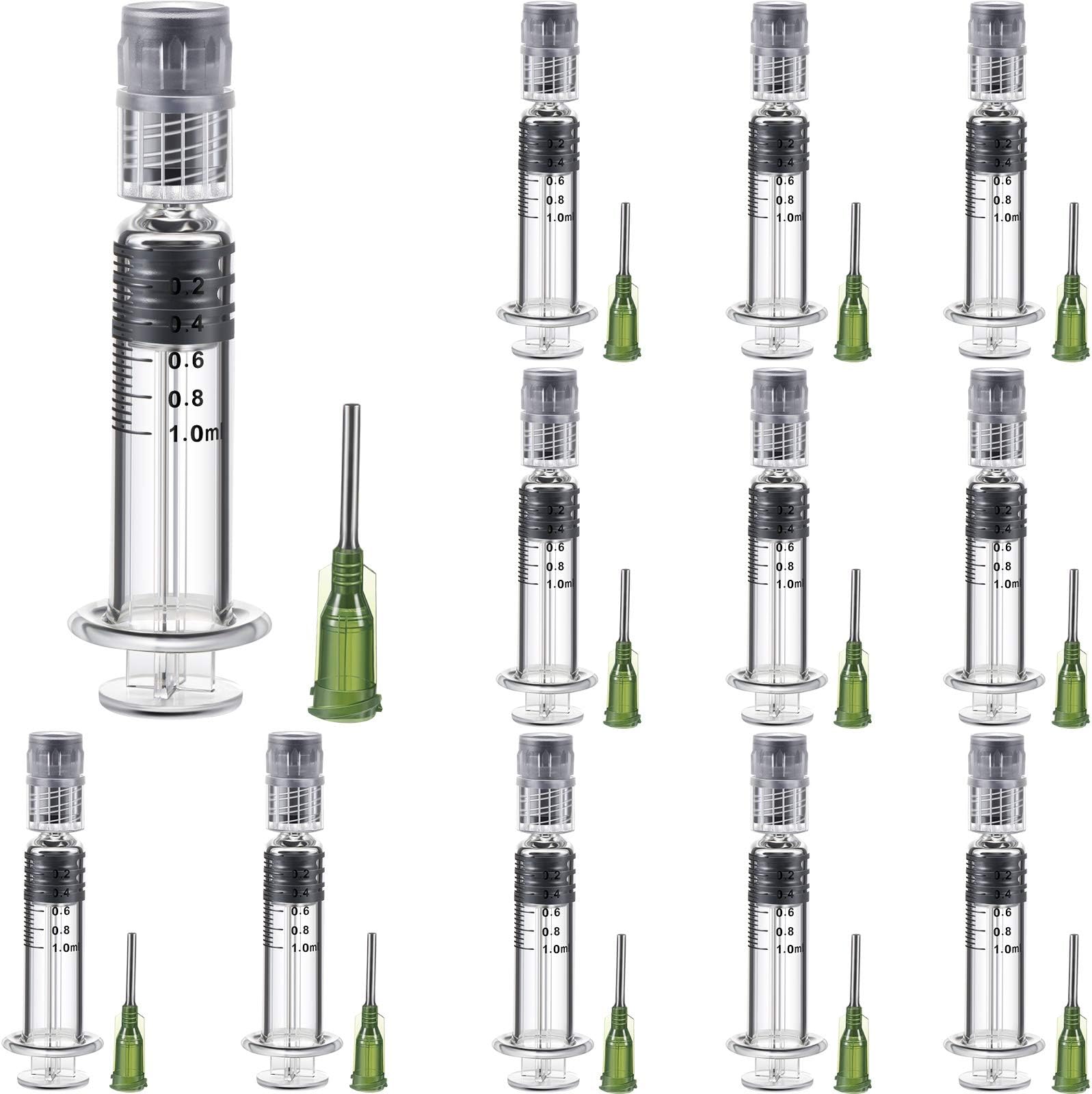 Amazon.com: Nuanchu 1ml Borosilicate Glass Syringe Anti Leak Luer ...
