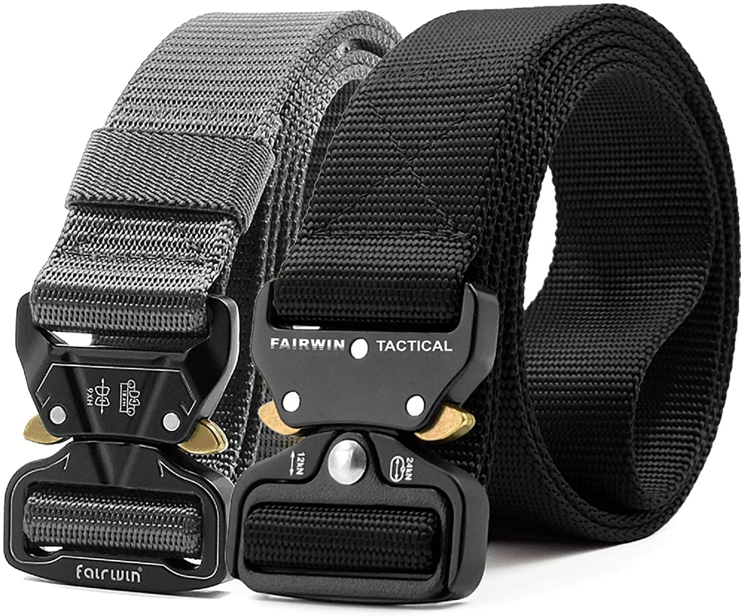 Snapklik.com : FAIRWIN Mens Tactical Belt, 2 Pack 1.5 Inch Military ...