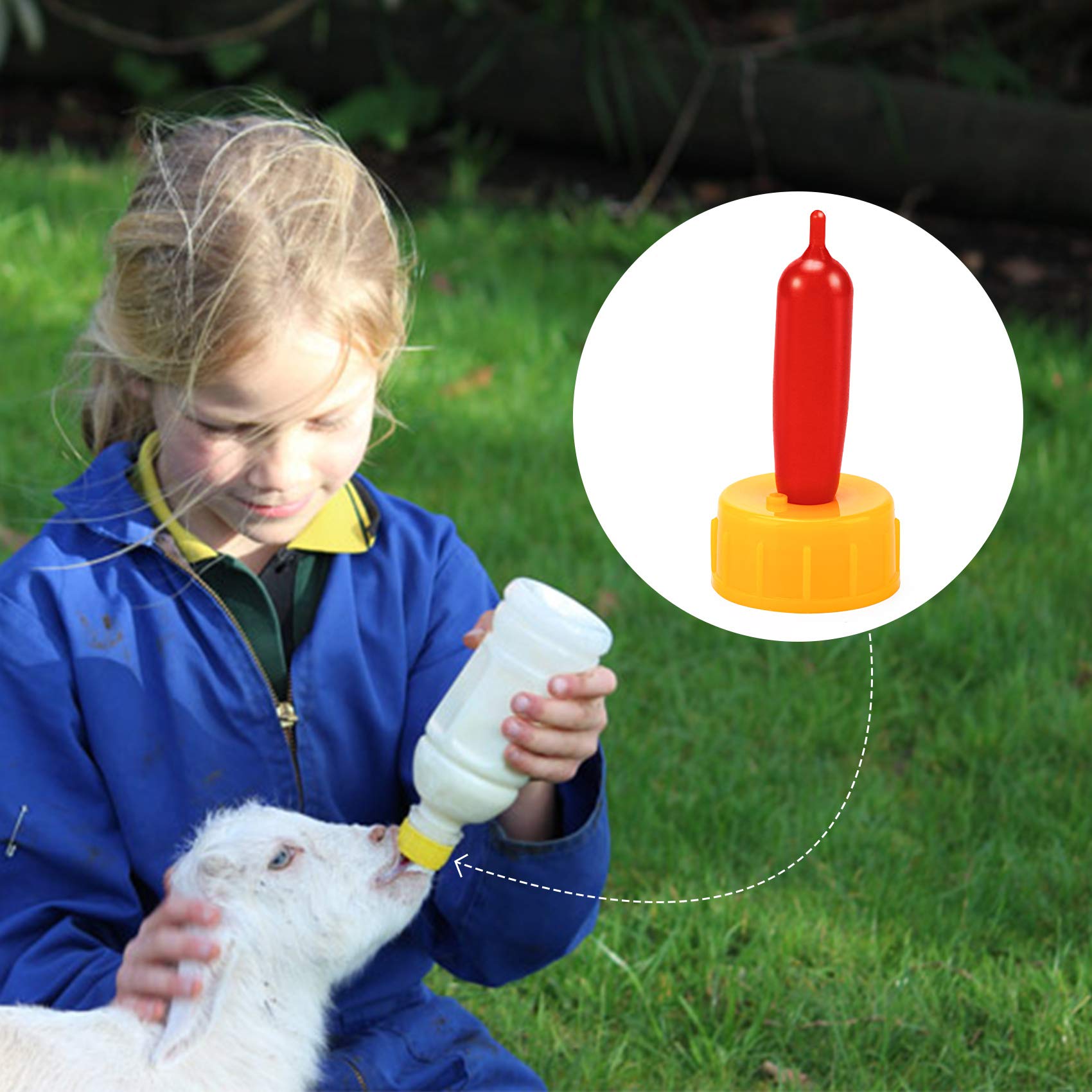 Snapklik.com : 20PCS Nipple For Goats, Small Animal Milk Drink Nipples ...