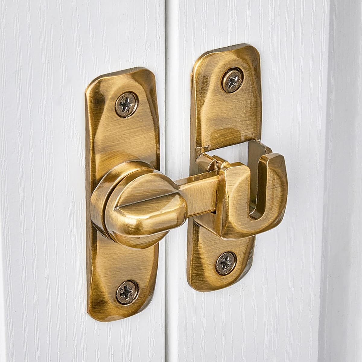 Snapklik.com : INIRET Barn Door Latches,90/180 Degree Gate Lock,Zinc ...