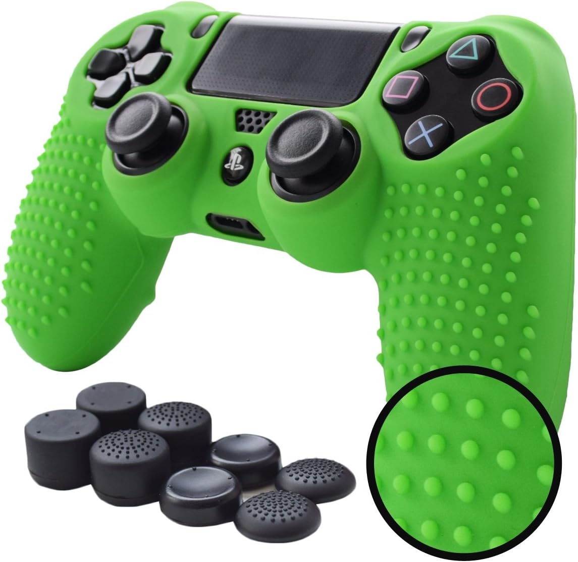 Amazon.com: PS4 Controller Grips,Pandaren Studded Anti-Slip Silicone ...