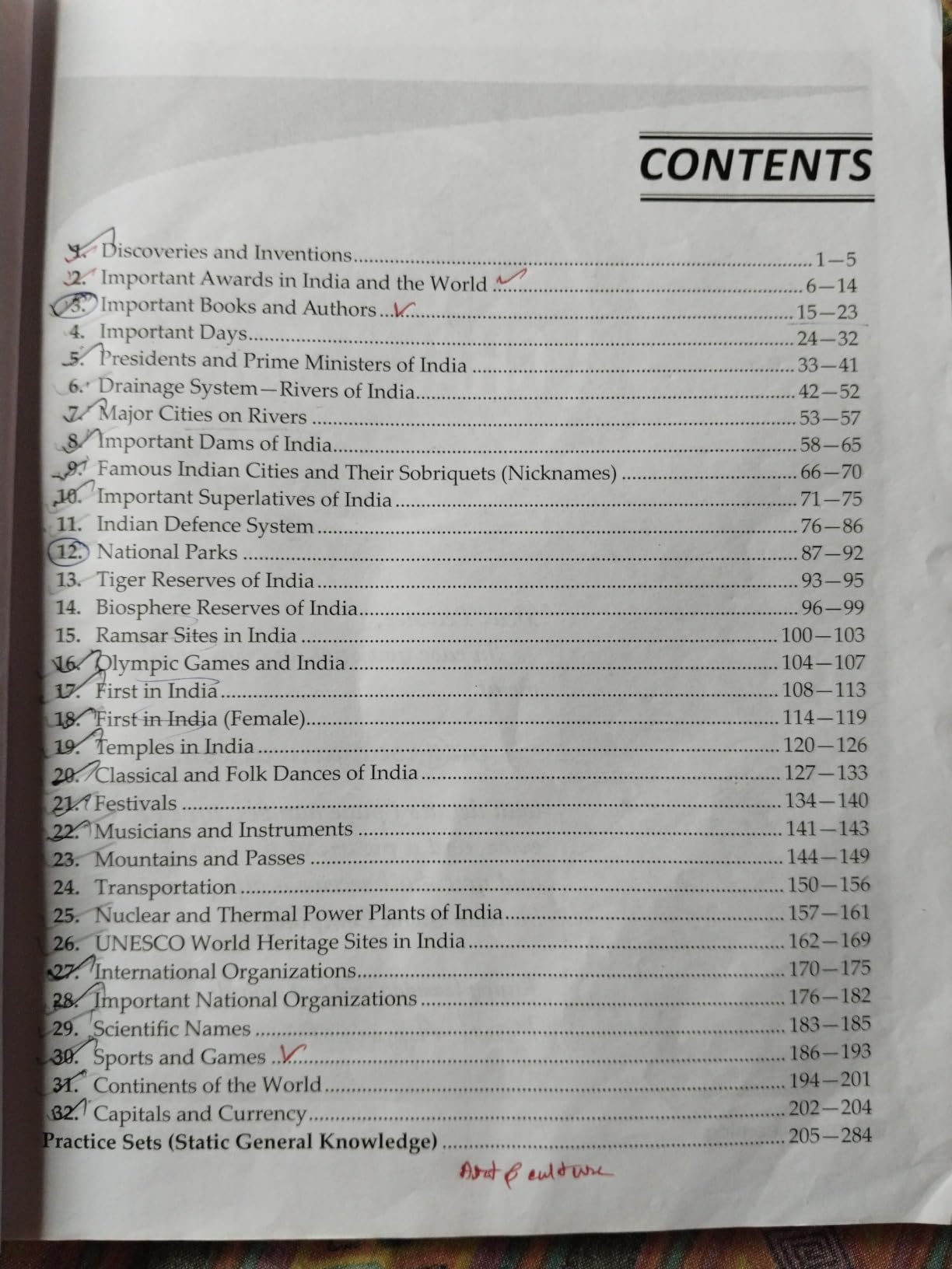 Buy Static General Knowledge(GK) Book in English: Useful for SSC ...