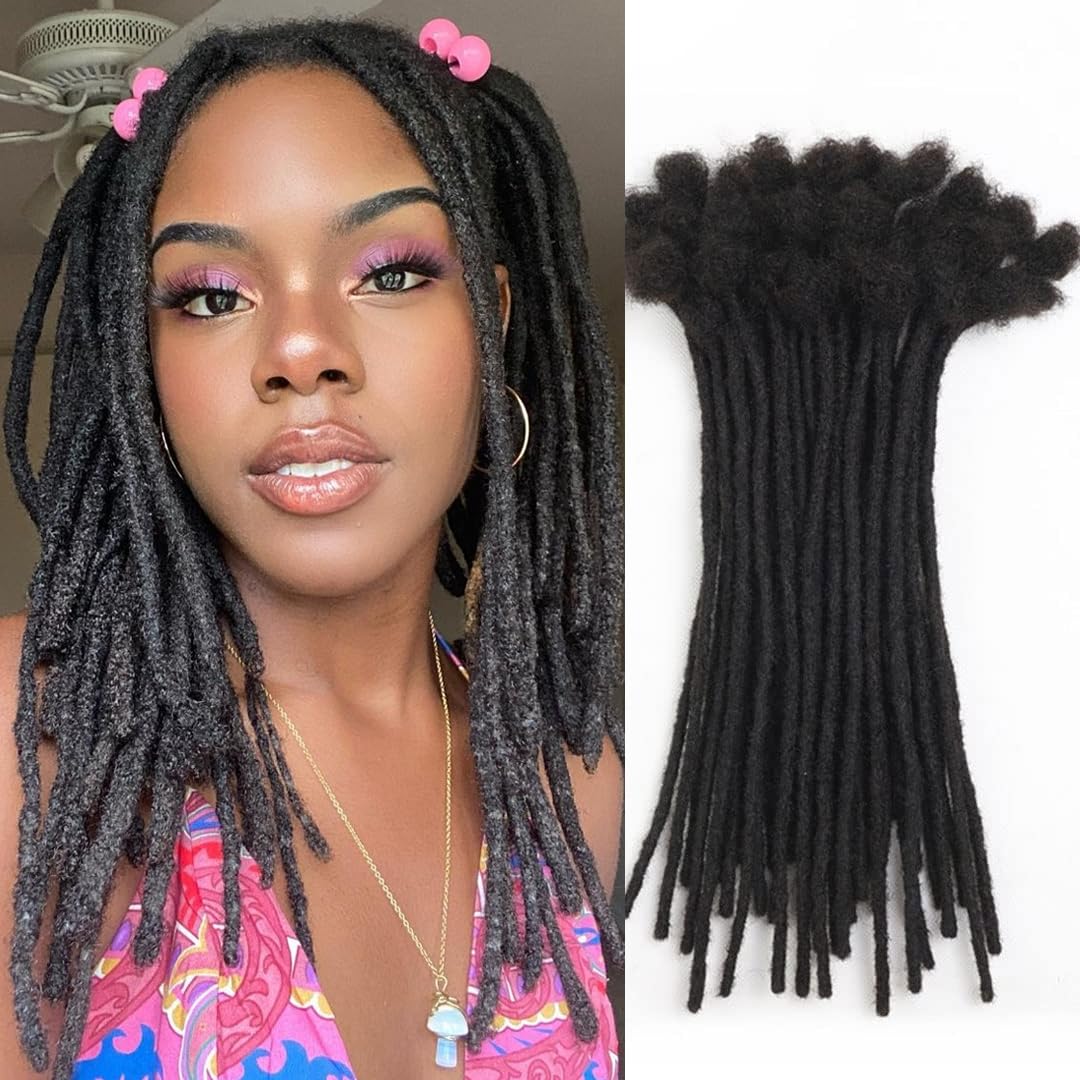 Amazon.com : Dreadlocks Extension 14 Inch Loc Extensions Human Hair 100 ...