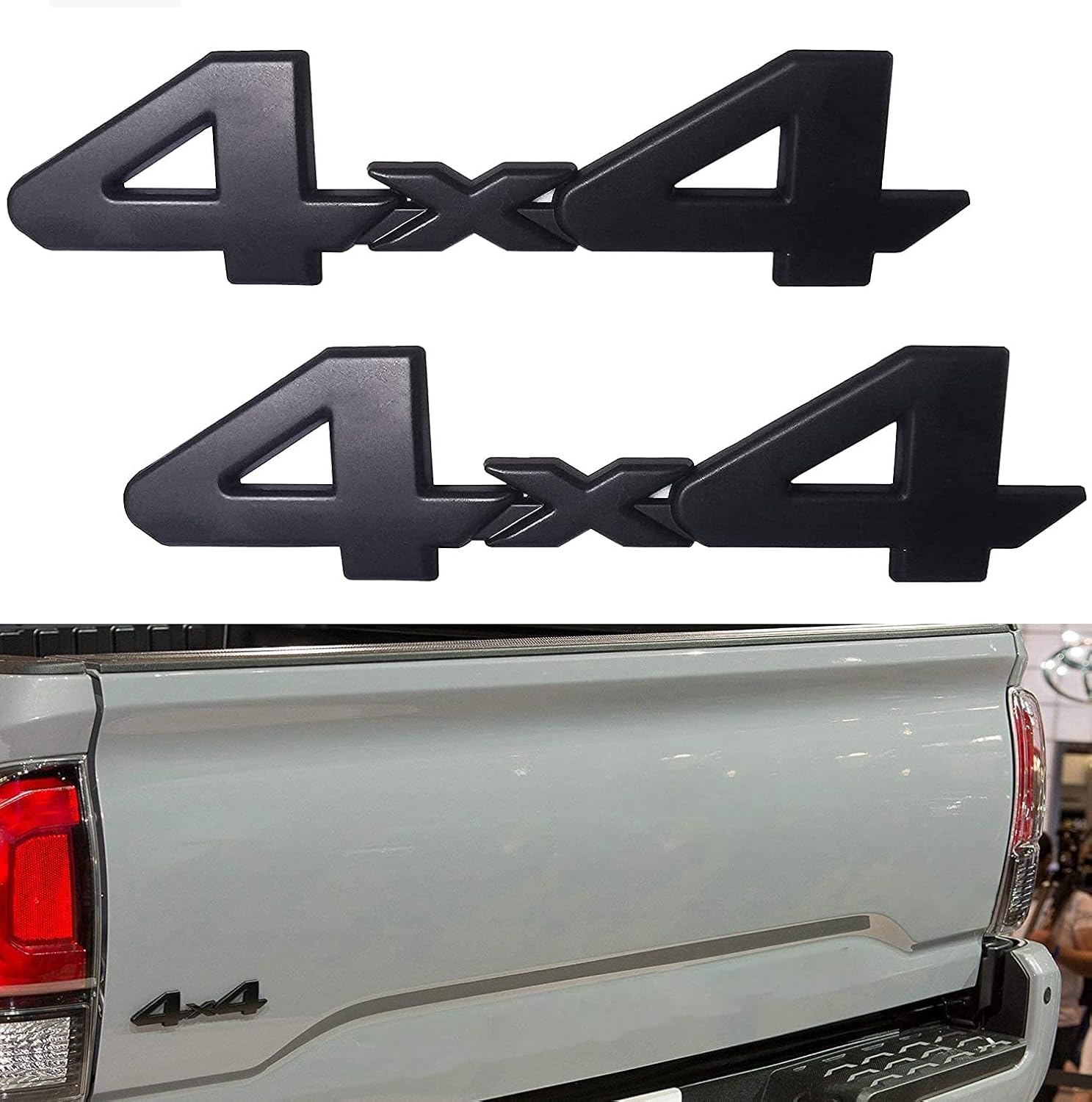 Amazon.com: 2Pcs 4x4 Emblems Badge 3D Metal Chrome Logo Side Trunk ...