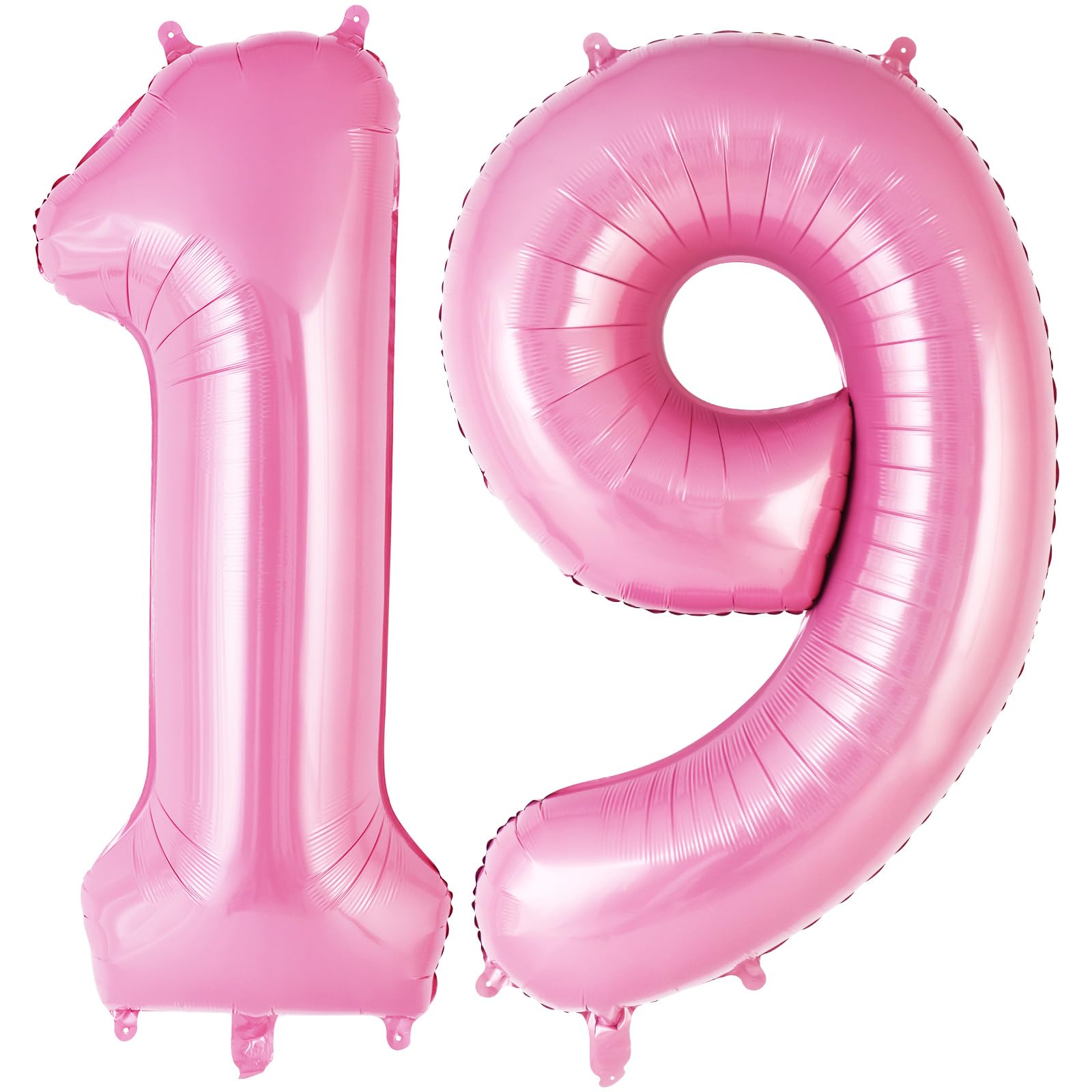 Amazon.com: Pink Number 19 Balloon, 40 Inch Big Large Foil Helium ...