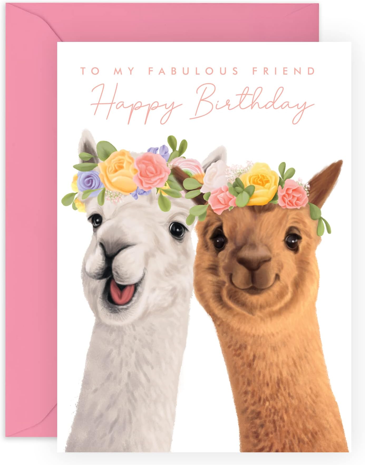 Central 23 Female Birthday Card - to my fabulous Friend - Cute Llama ...