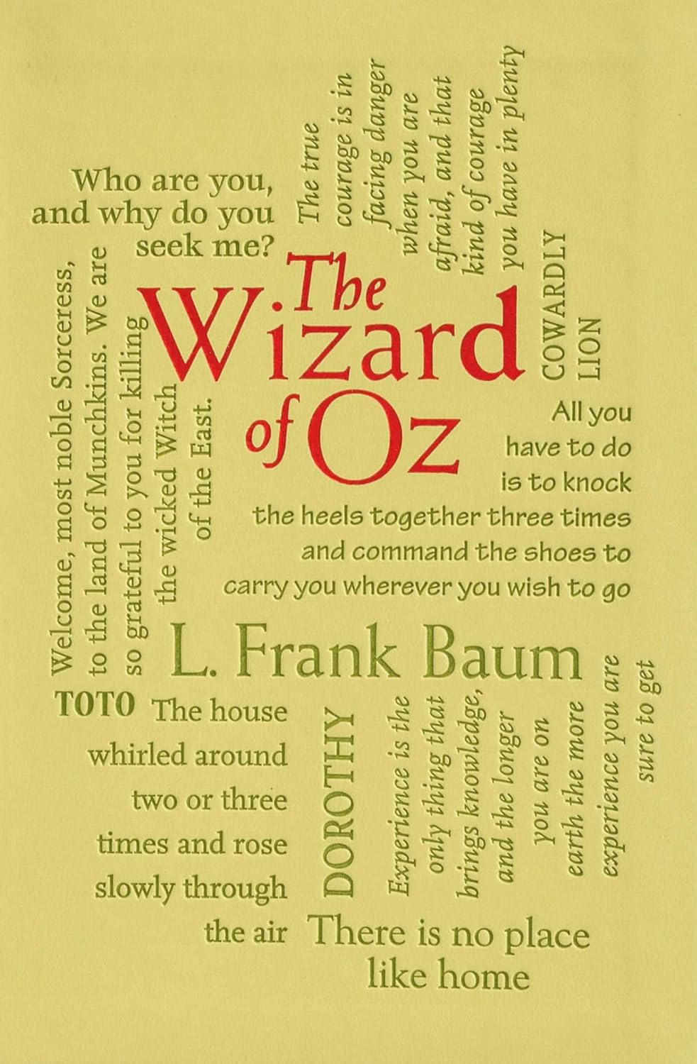 Amazon.com: The Wizard of Oz (Word Cloud Classics): 9781667209777: Baum ...
