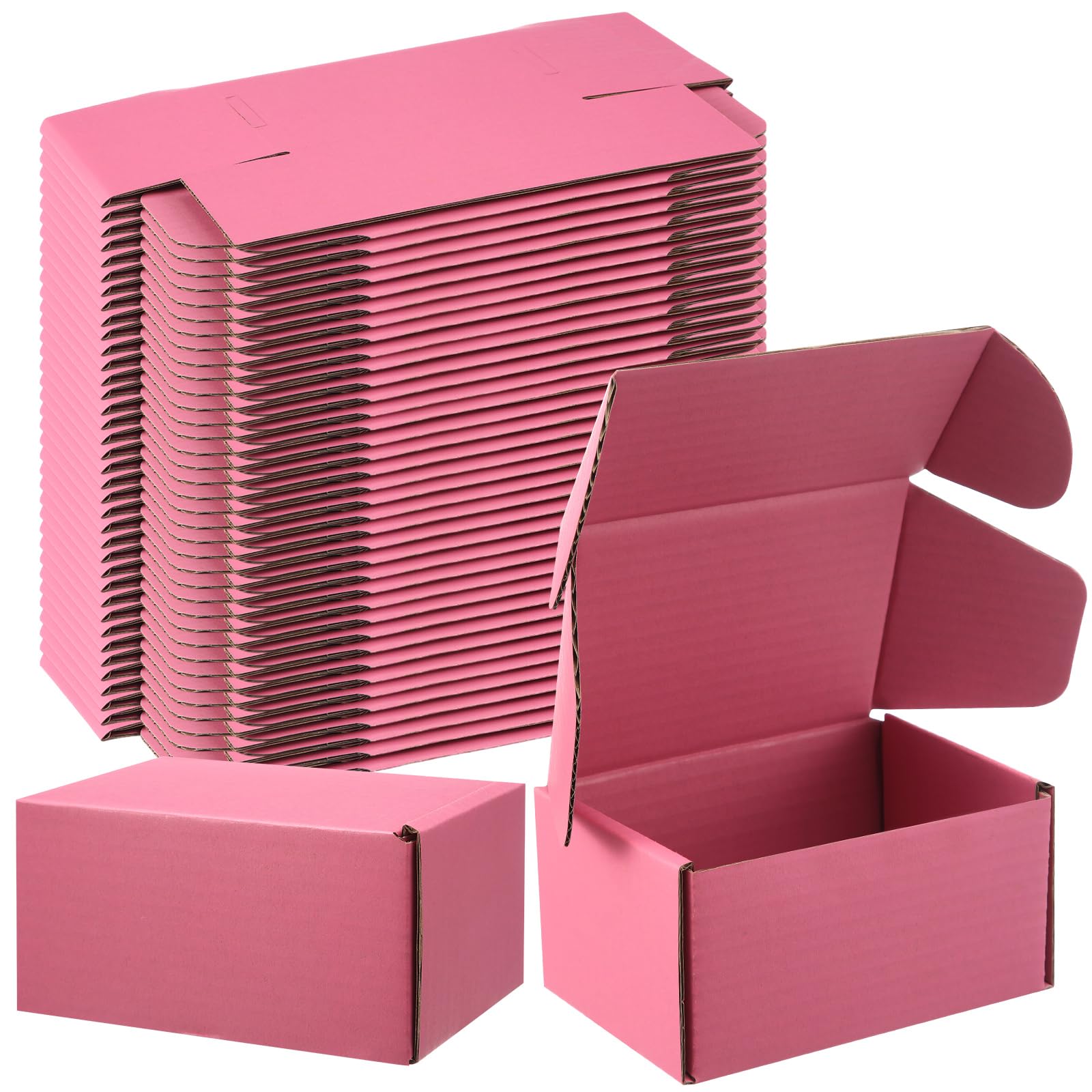 Amazon.com: Ireer 50 Pack Shipping Boxes Corrugated Cardboard Mailing ...