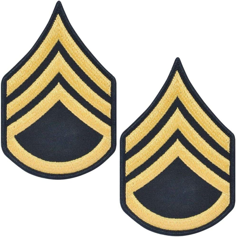 Amazon.com: Army Staff Sergeant SSG E6 Cloth Rank for ASU Size Male ...
