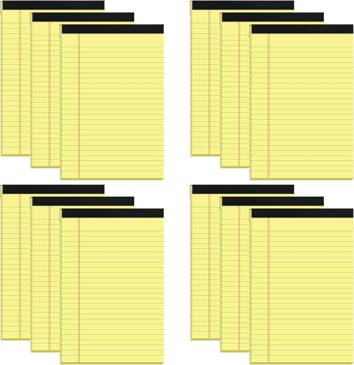 Amazon.com : Small Yellow Legal Pads 5×8 – 12 Pack College Ruled ...