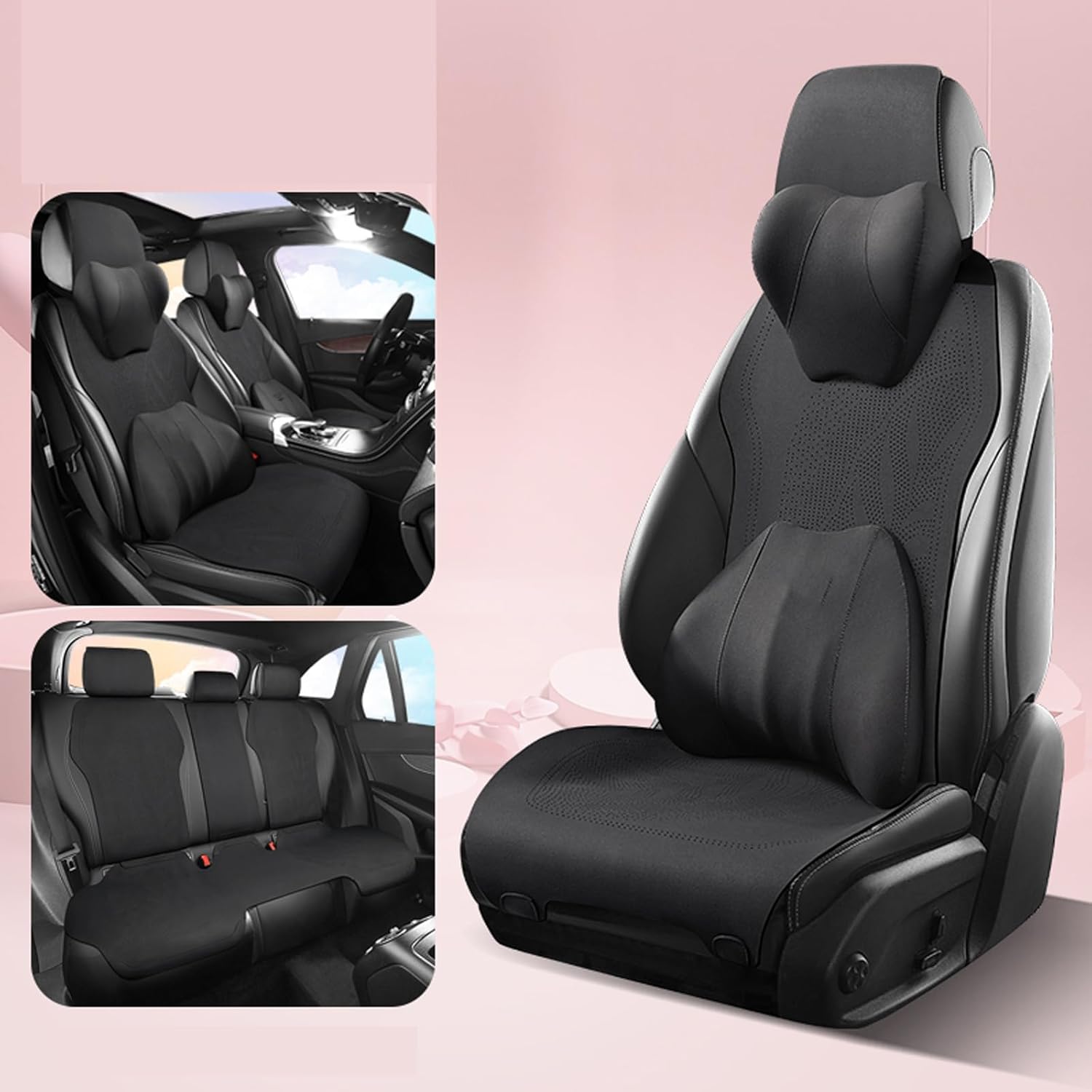 Amazon.com: ESRADA Car Seat Protector 5 Seats,Suede Car Seat Cover with ...