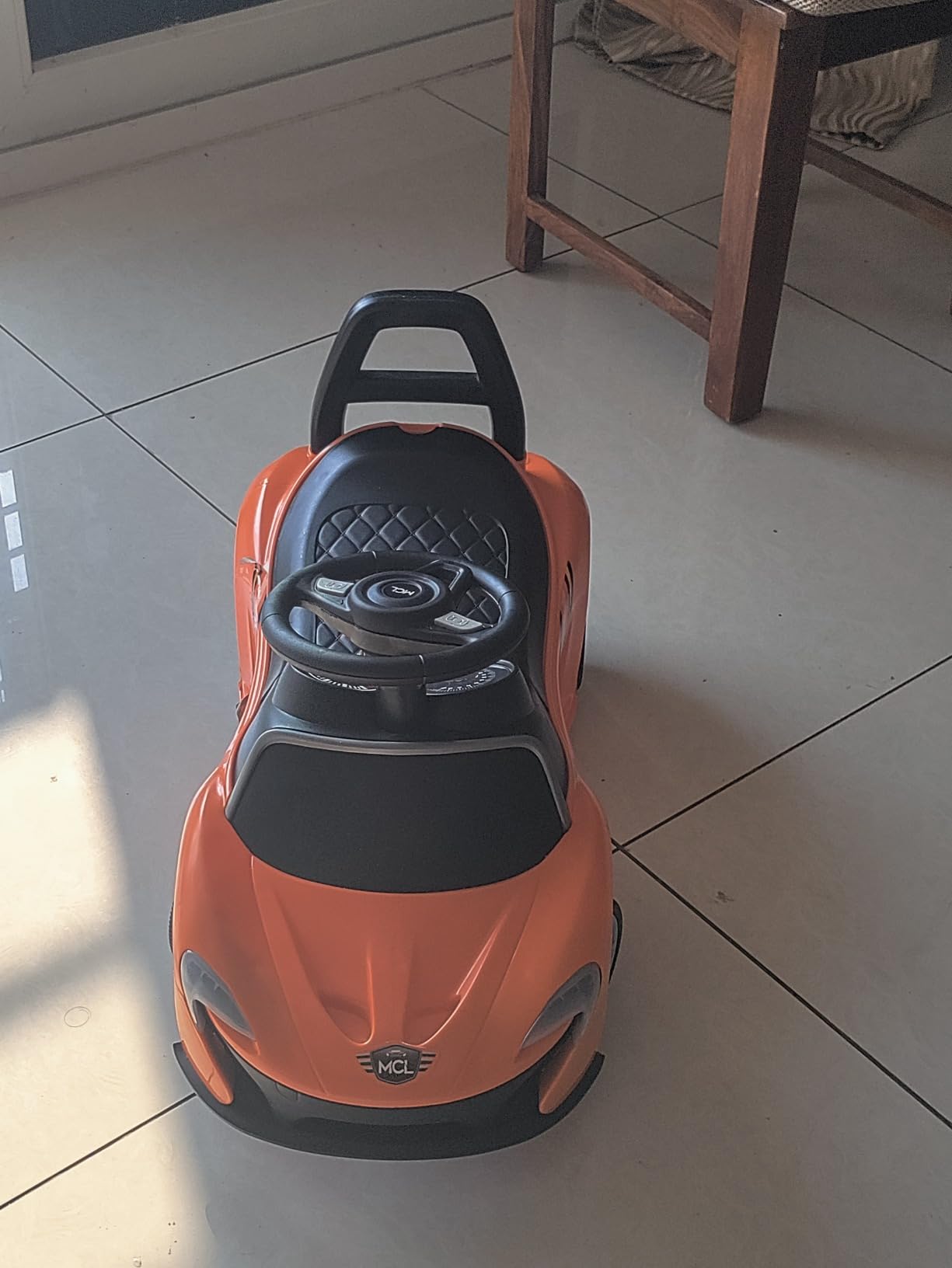 KIDBITKART Mcl Rider Musical Ride On Push Car Light&Music,With Backrest ...