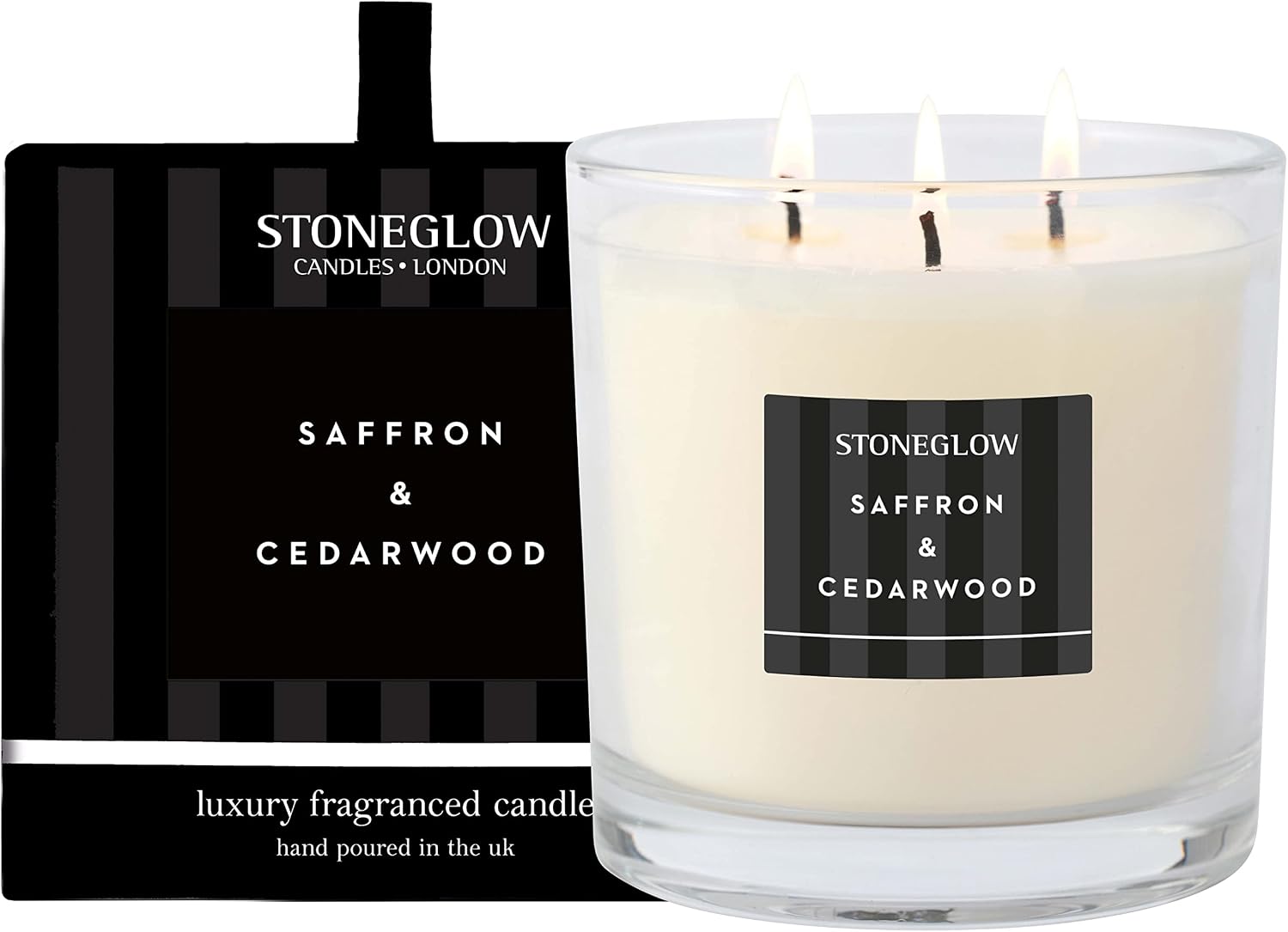 Stoneglow Modern Classics Collection - Saffron & Cedarwood 3 Wick ...
